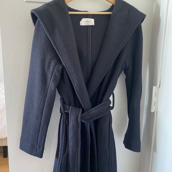 Aritzia | Jackets & Coats | Aritzia Wilfred Acre Robe Coat 0 Merino ...